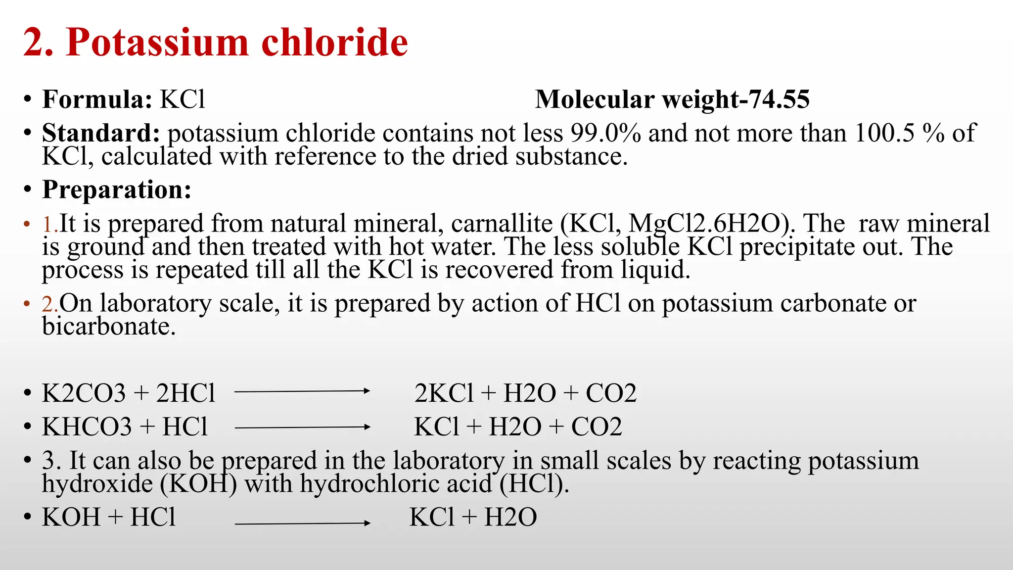 Major extra and intracellular electrolytes. Pharmaceutical Inorganic ...