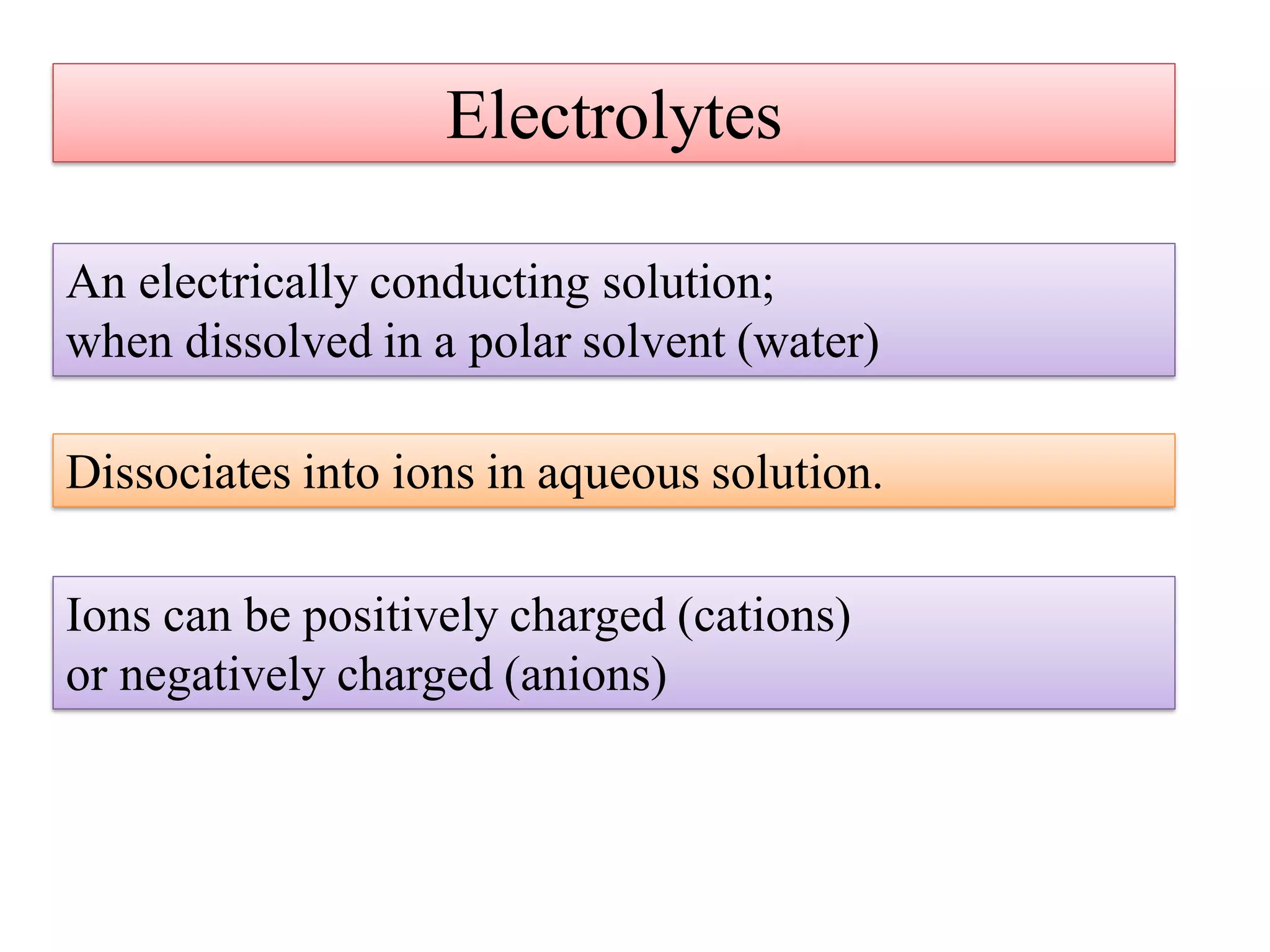 Major extra and intra cellular electrolytes | PDF
