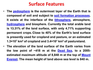 Major features of earth's surface | PPTX
