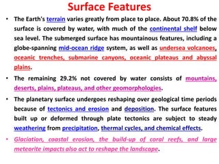 Major features of earth's surface | PPTX