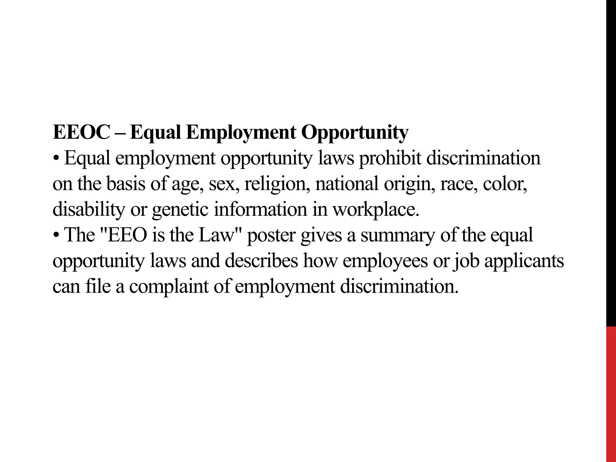 Major federal and state labor laws | PPTX