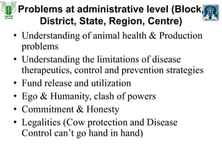 Major flaws in Animal Disease Control Leading to Partial Success or ...