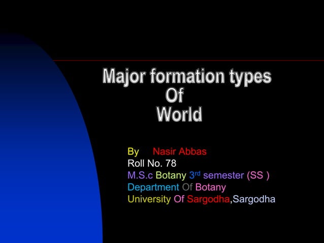 Major formation types | PPTX | Chemistry | Science
