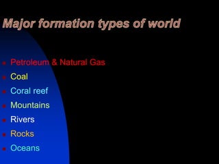 Major formation types | PPTX