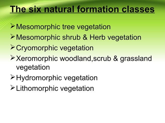 Major formation types of the world | PPT