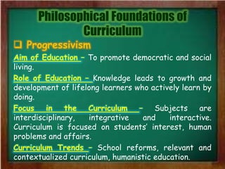 Major foundations of curriculum | PPTX