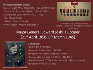 Major general edward joshua cooper.pptx ds | PPTX