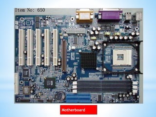 Major hardware components of a computer systemfor exam.pptx