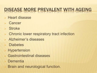 Major health problem of ageing and disables peoples | PPT