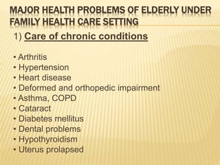 Major health problem of ageing and disables peoples | PPTX