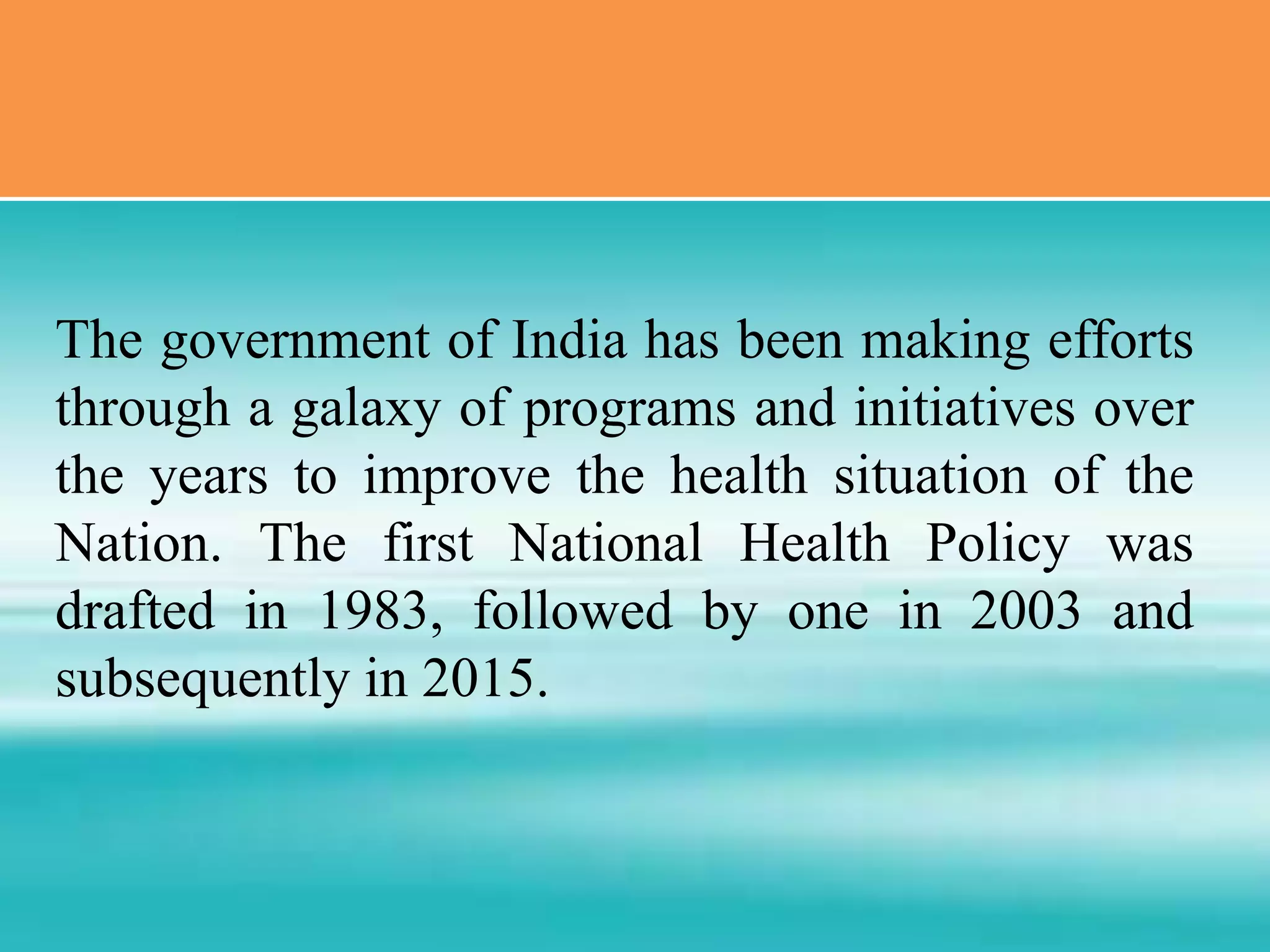 MAJOR HEALTH PROBLEMS IN INDIA | PPTX