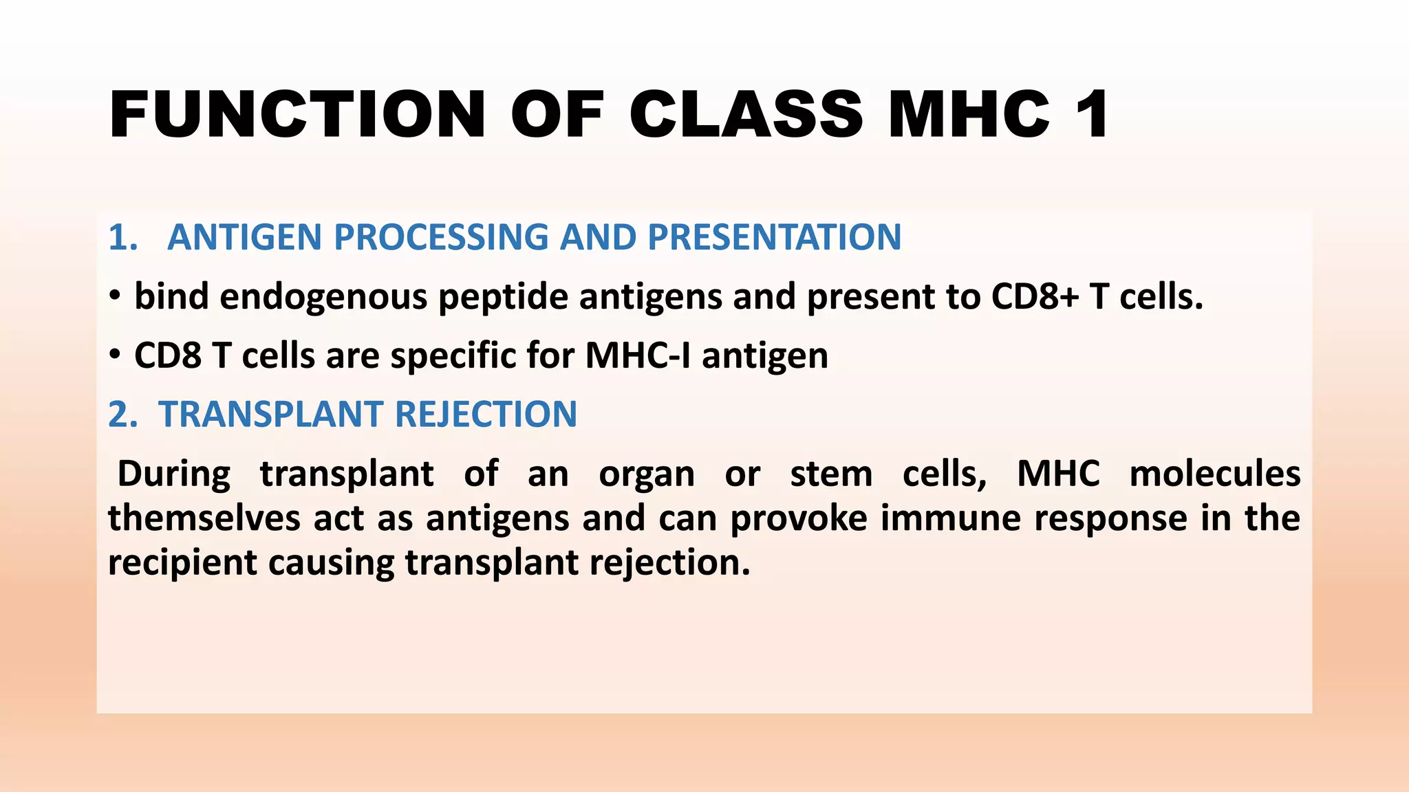 MAJOR HISTOCOMPATIBILITY COMPLEX by Pranzly.ppt