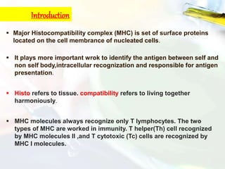 MAJOR HISTOCOMPATIBILITY COMPLEX M.MANIKANDAN.pptx