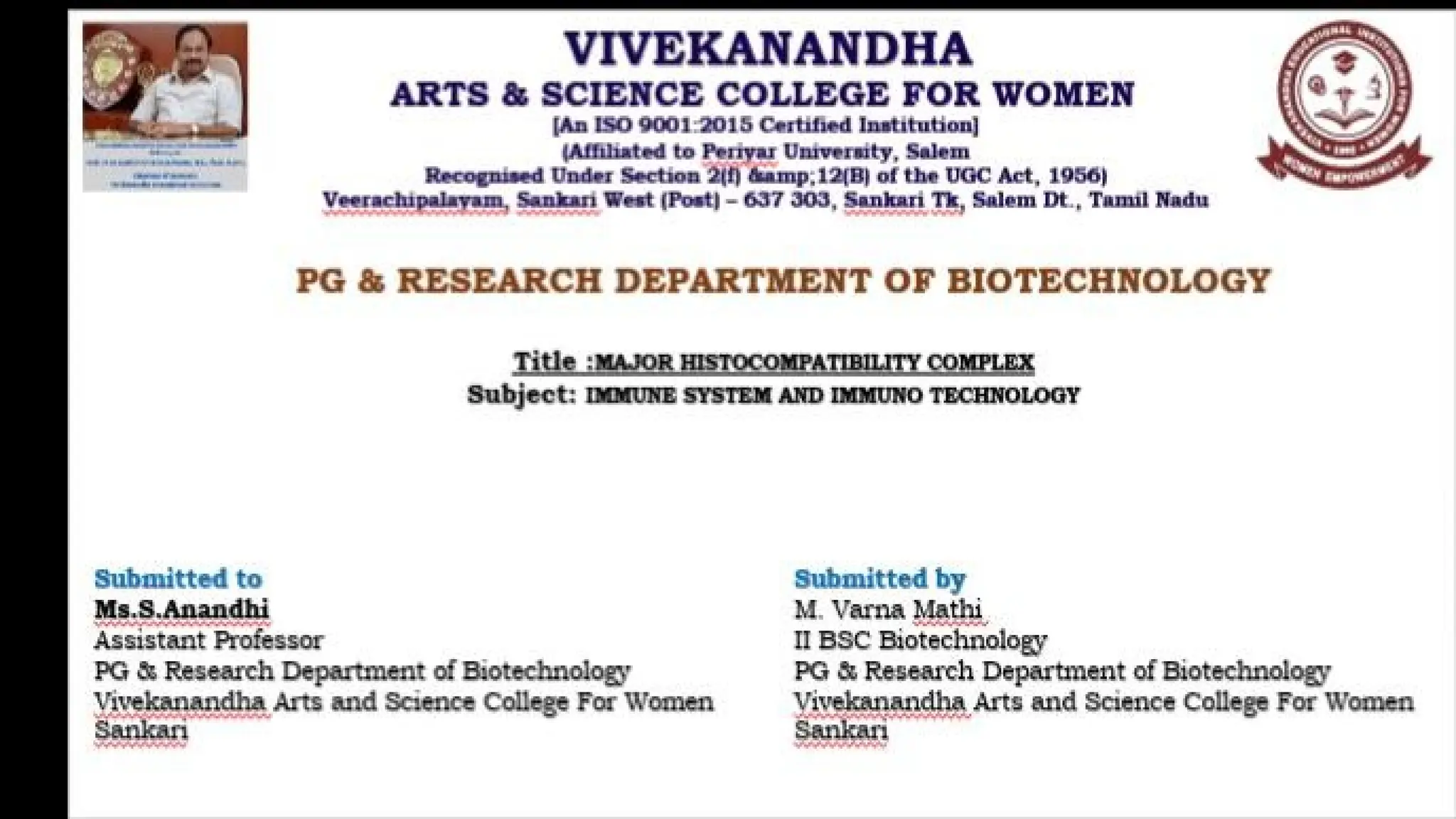 Major Histocompatibility complex immune system and immune technology | PPTX