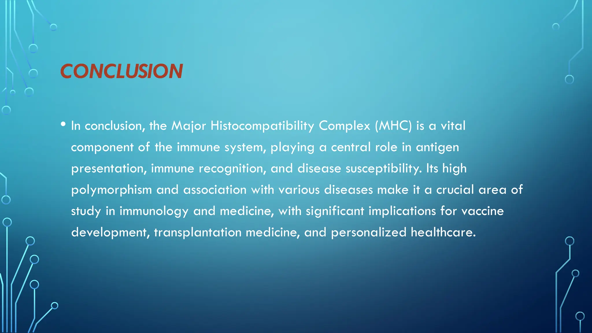 Major Histocompatibility complex immune system and immune technology | PPT