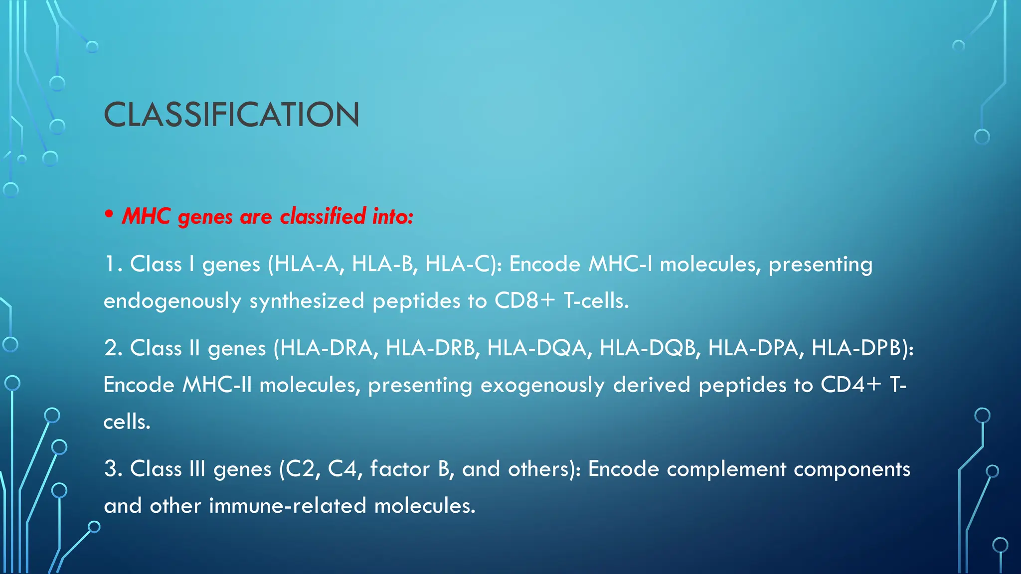 Major Histocompatibility complex immune system and immune technology | PPTX