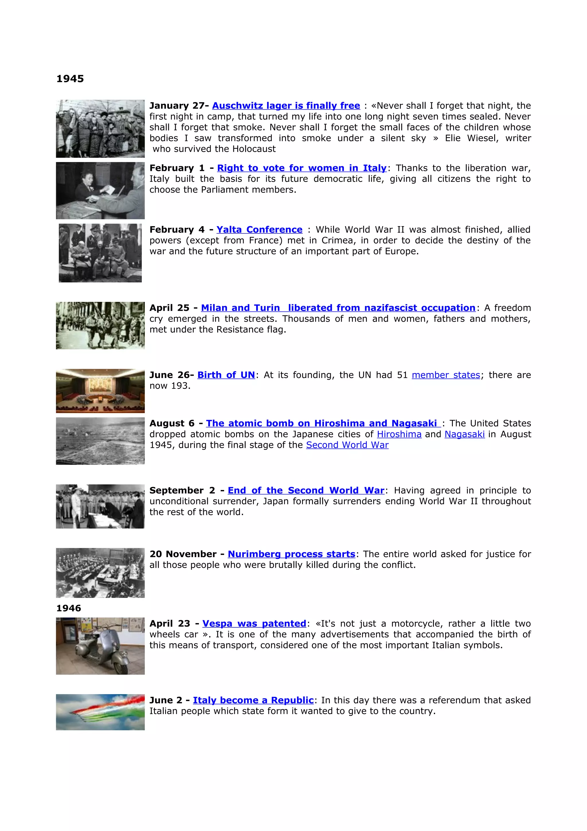 Major historical events | PDF