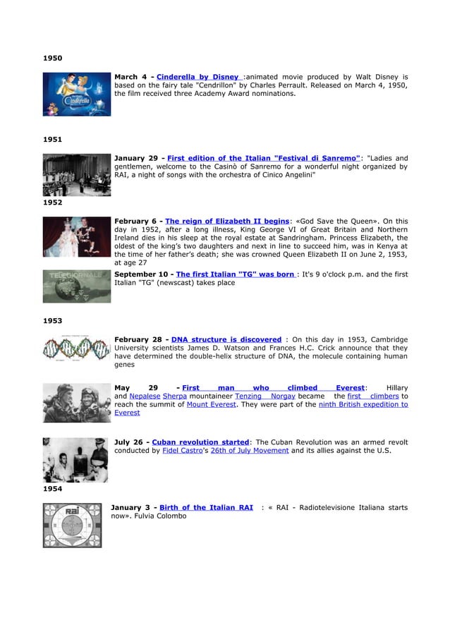 Major historical events | PDF