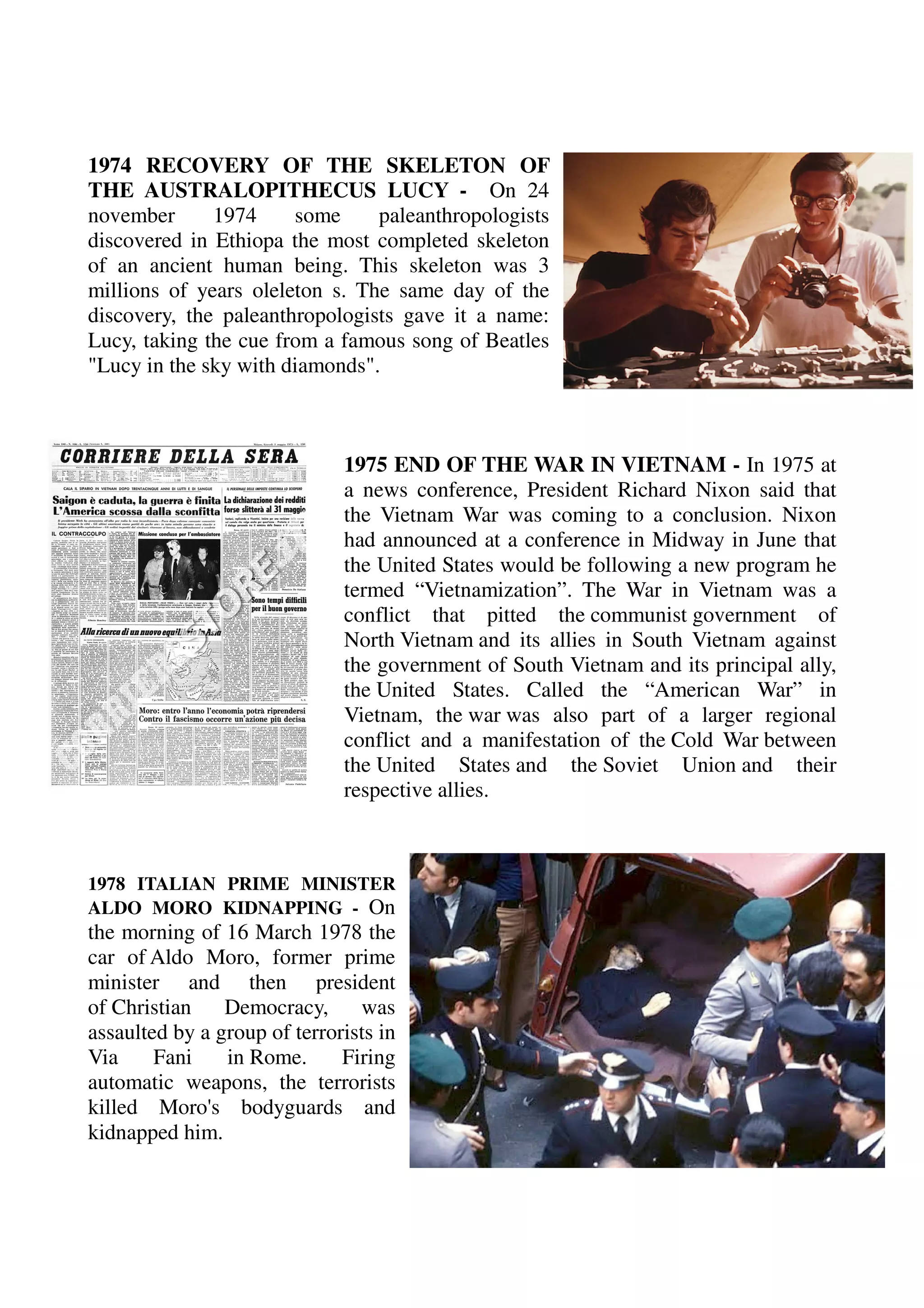 Major historical events of the period 1969 | PDF