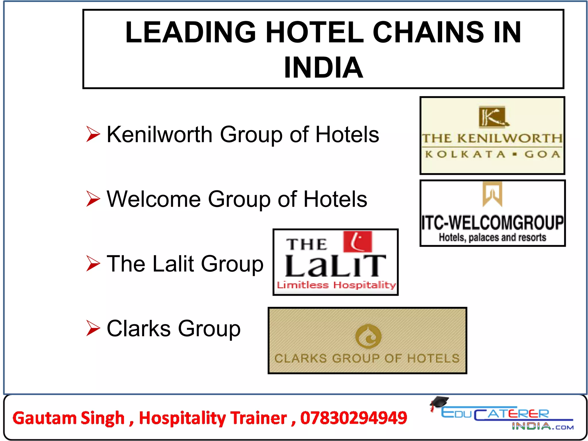 Major hotel chains | PDF