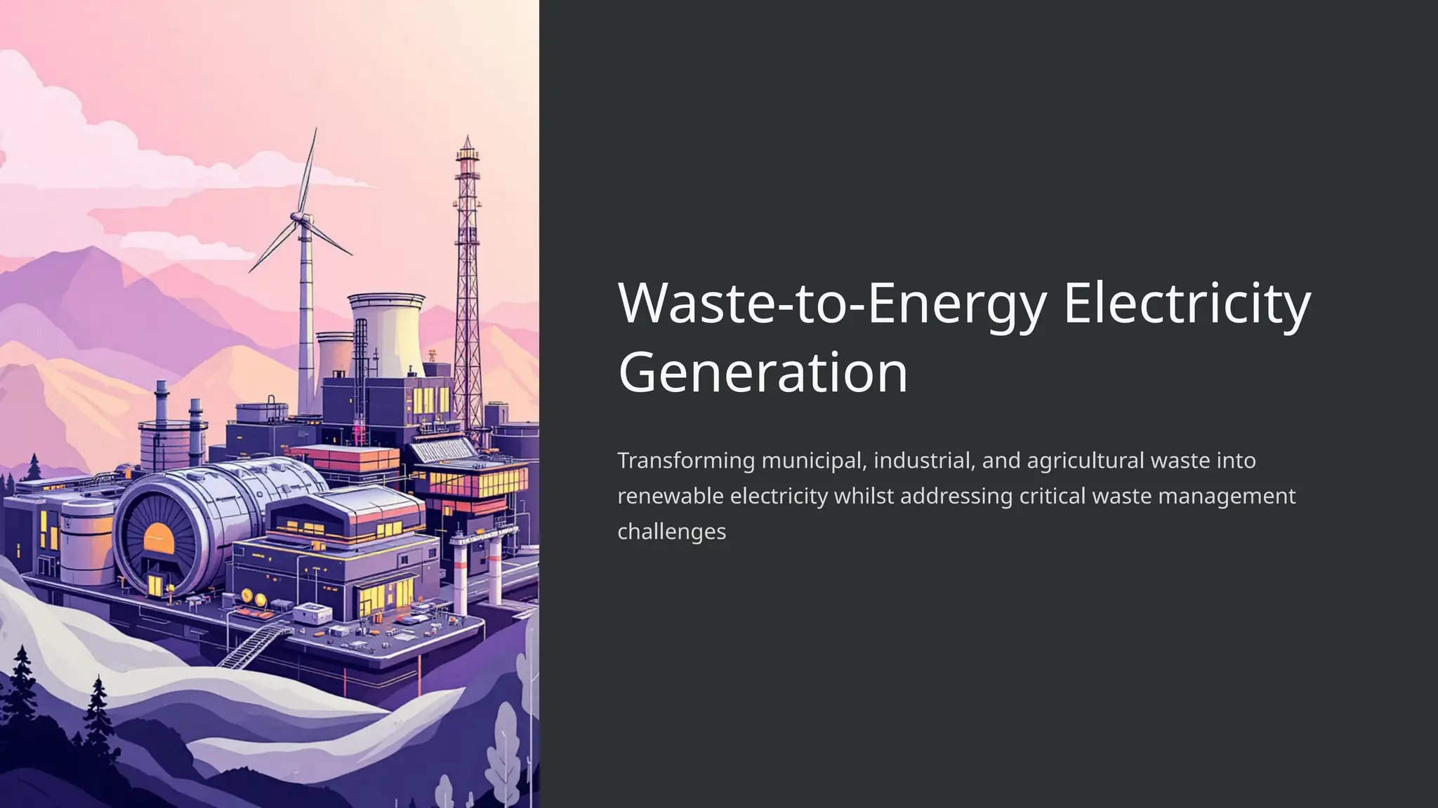 Waste to Electricity generation presentation | PPTX