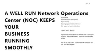 Major Incident - make your NOC Rock | PPT