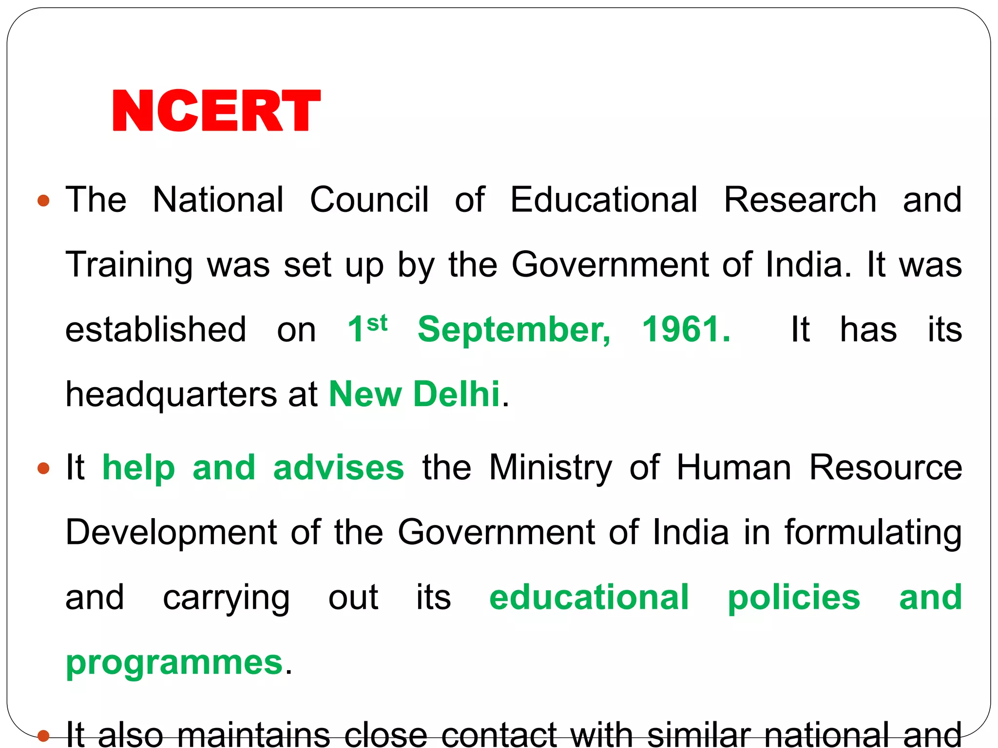 Major institutions of educational technology in india | PPTX