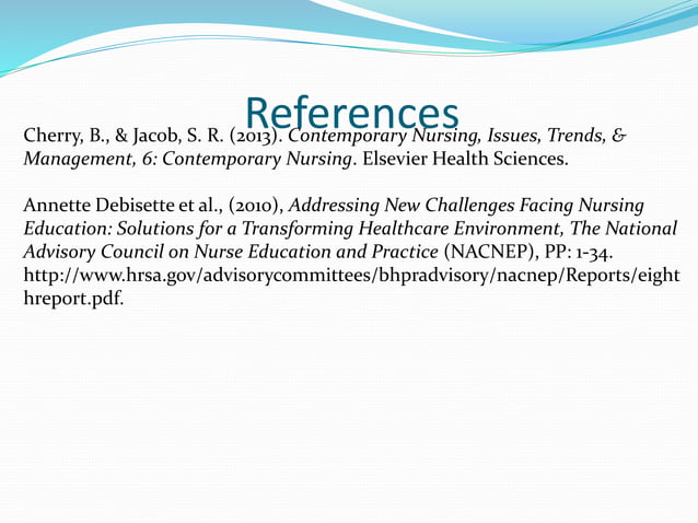 Major issues and trends in nursing education | PPTX