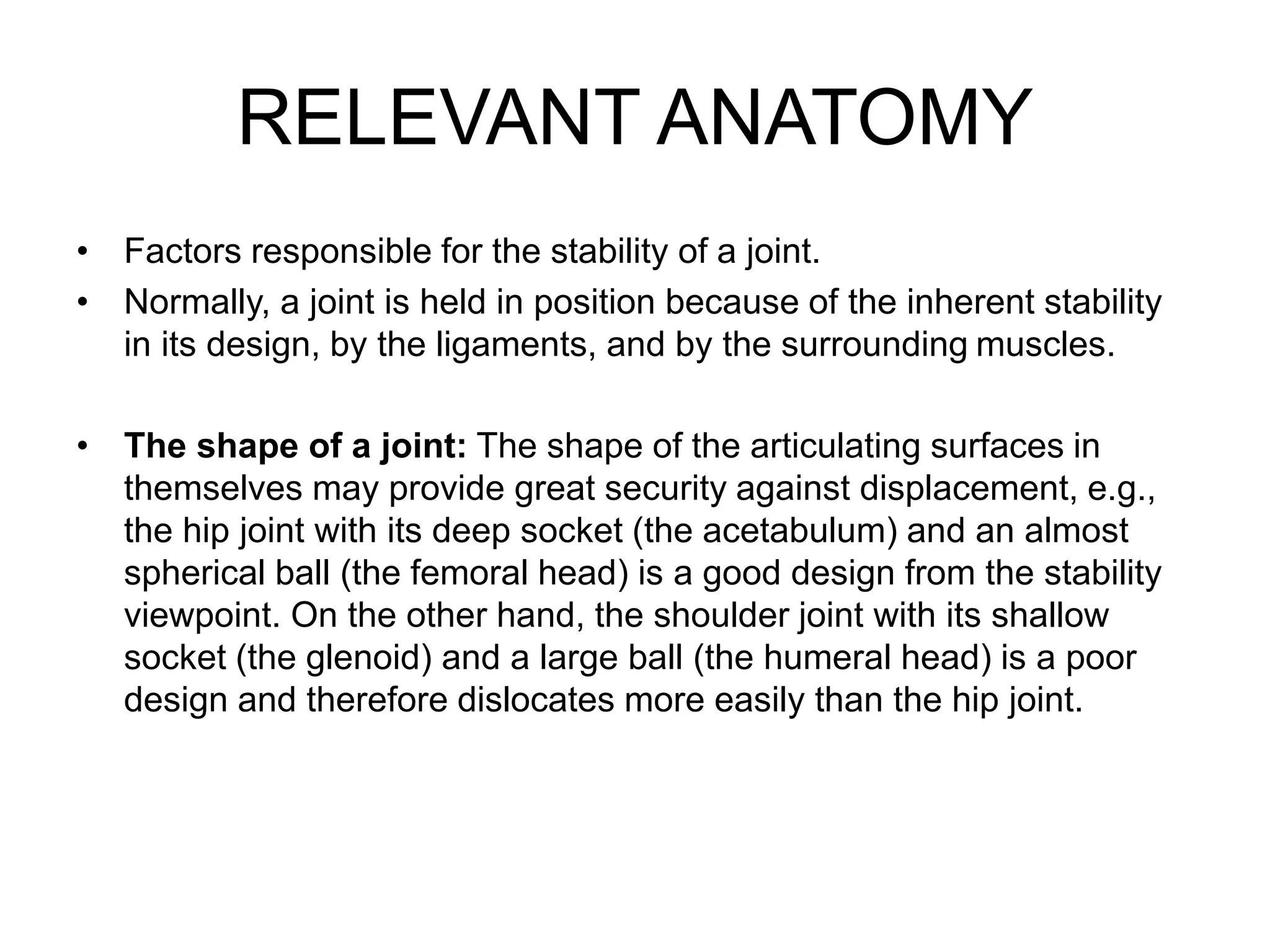 Major Joint dislocations by Dr Prassan Tripathi | PPTX
