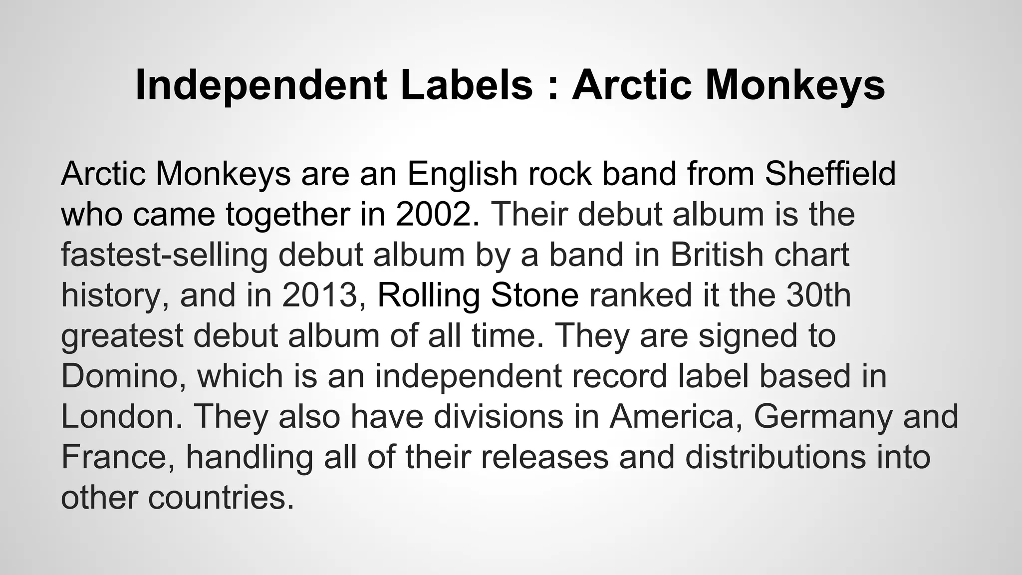 Major label case study | PPT