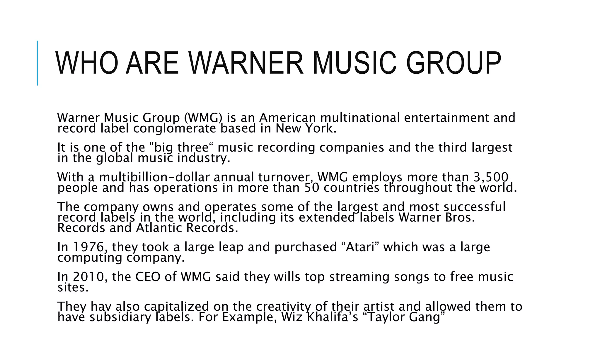 Major Label Research | PPTX