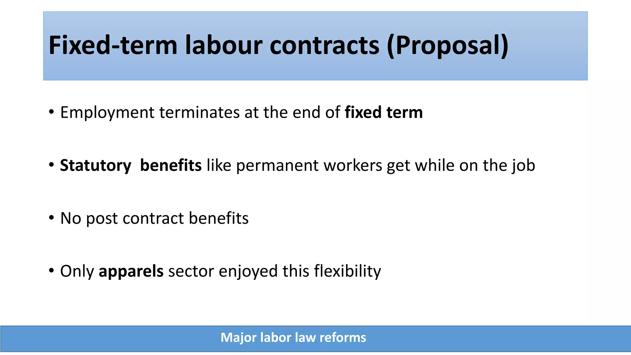 Fixed term labor contracts | PPTX
