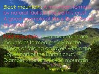 Major land forms Of the Earth | PPTX