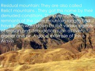 Major land forms Of the Earth | PPTX