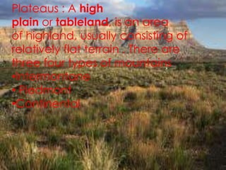 Major land forms Of the Earth | PPTX