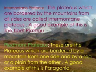 Major land forms Of the Earth | PPTX