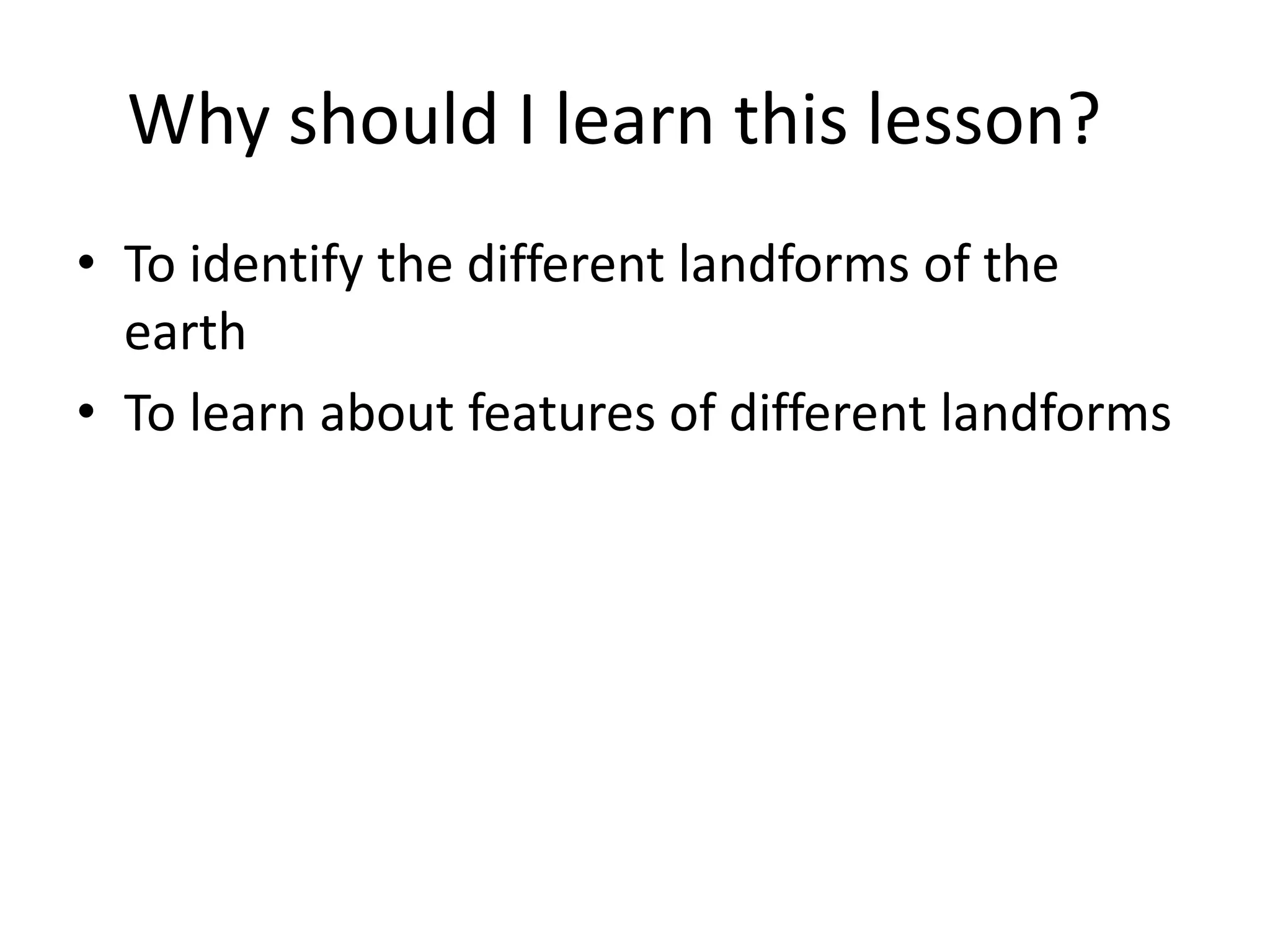 Major landforms | PPT