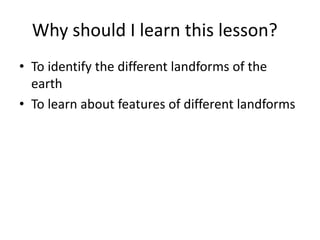 Major landforms | PPT