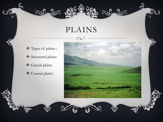 Major land forms of earth | PPTX