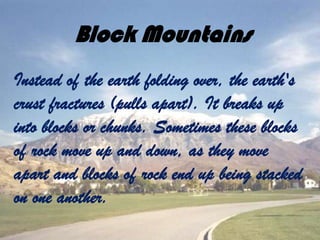 Major land forms of the earth | PPTX