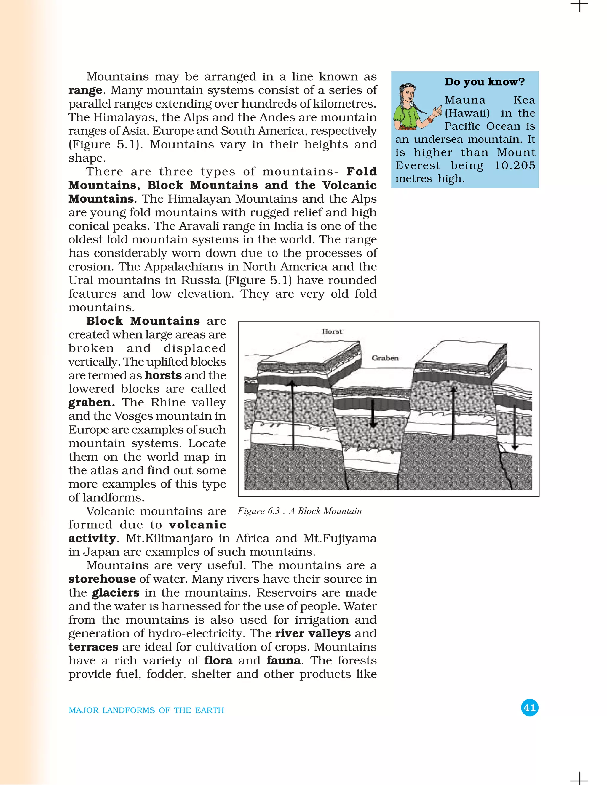 Major landforms of the earth | PDF