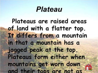 Major landforms of the earth | PPTX