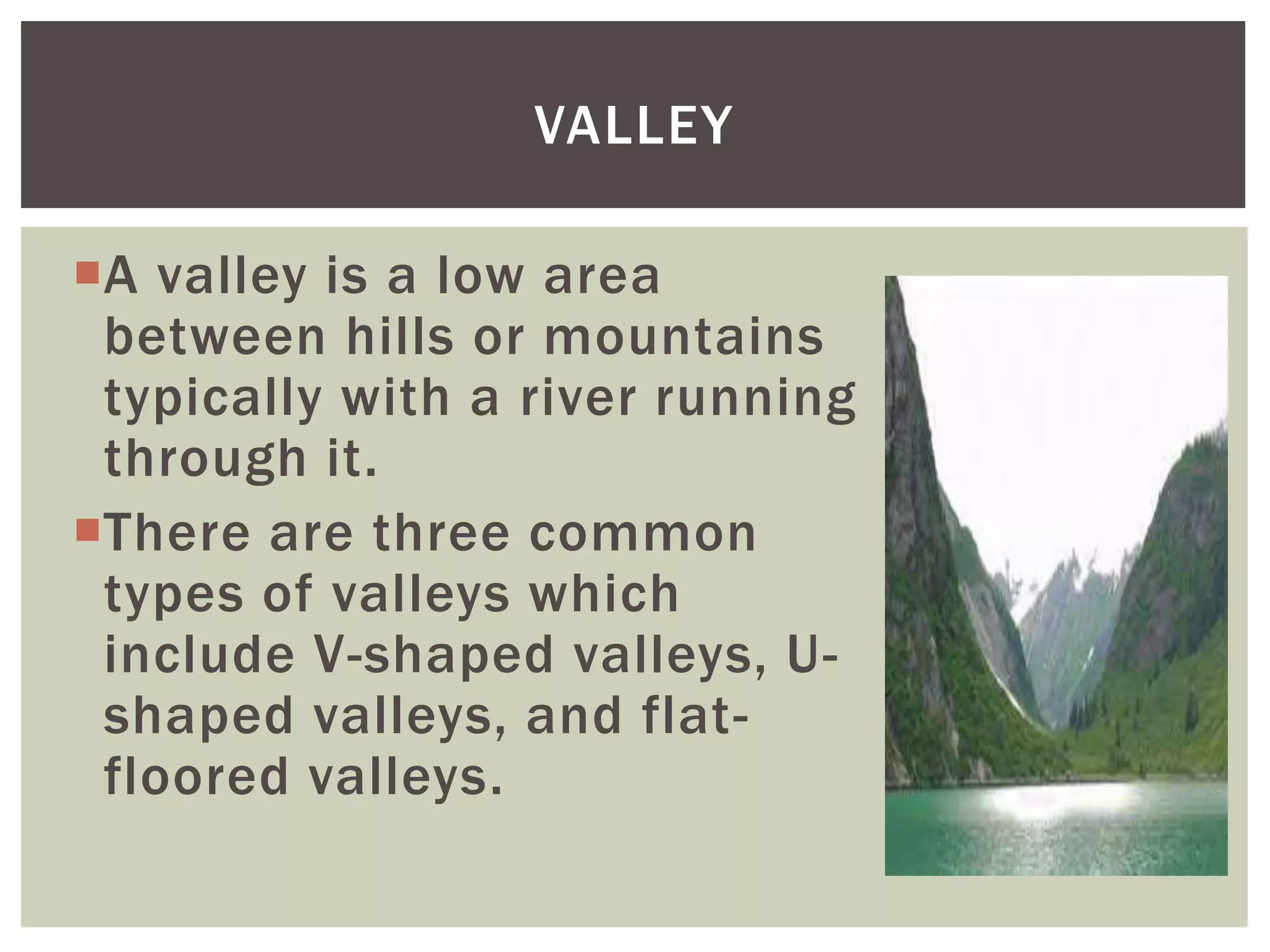 Major landforms of the earth | PPTX | Geography | Science