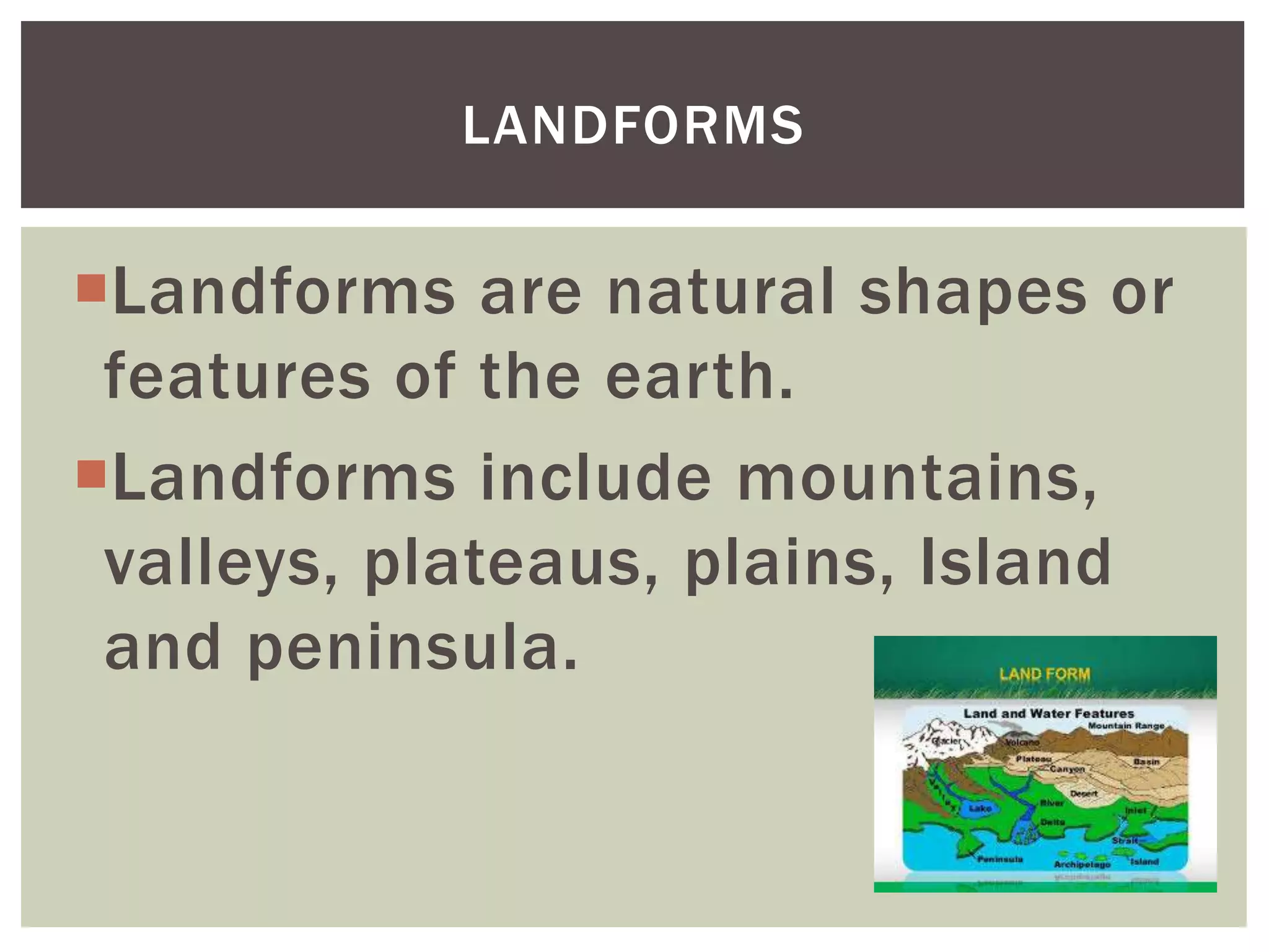 Major landforms of the earth | PPTX