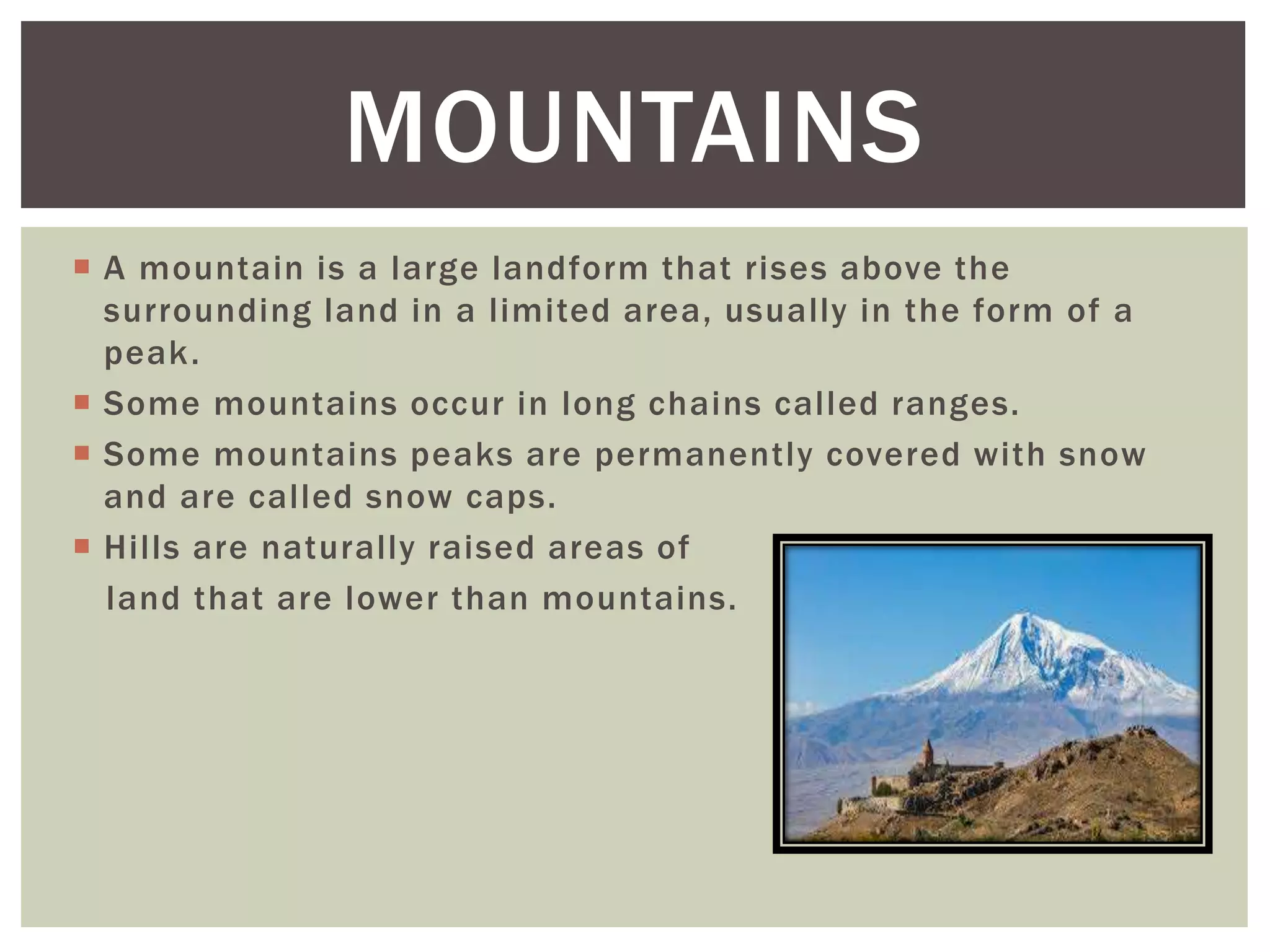 Major landforms of the earth | PPTX | Geography | Science
