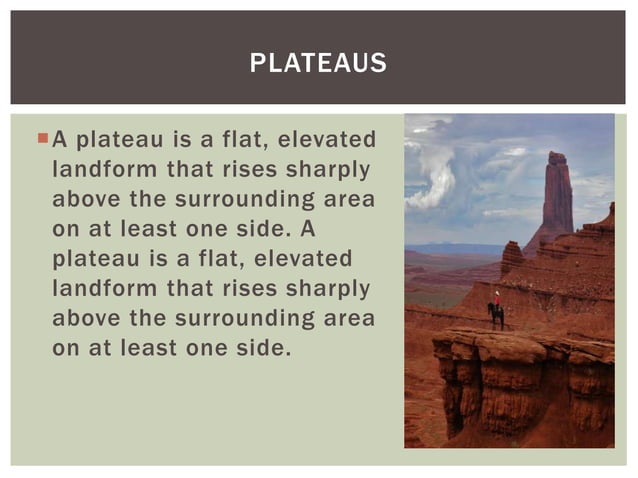 Major landforms of the earth | PPTX | Geography | Science