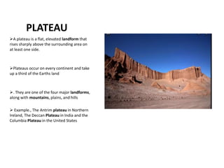 Major landforms of the earth | PPTX