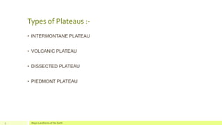 Major landforms of the earth | PPTX