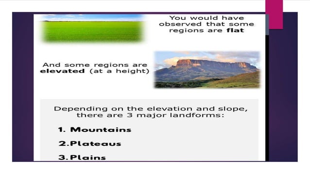 major land forms of the Earth class 6 SSC.pptx