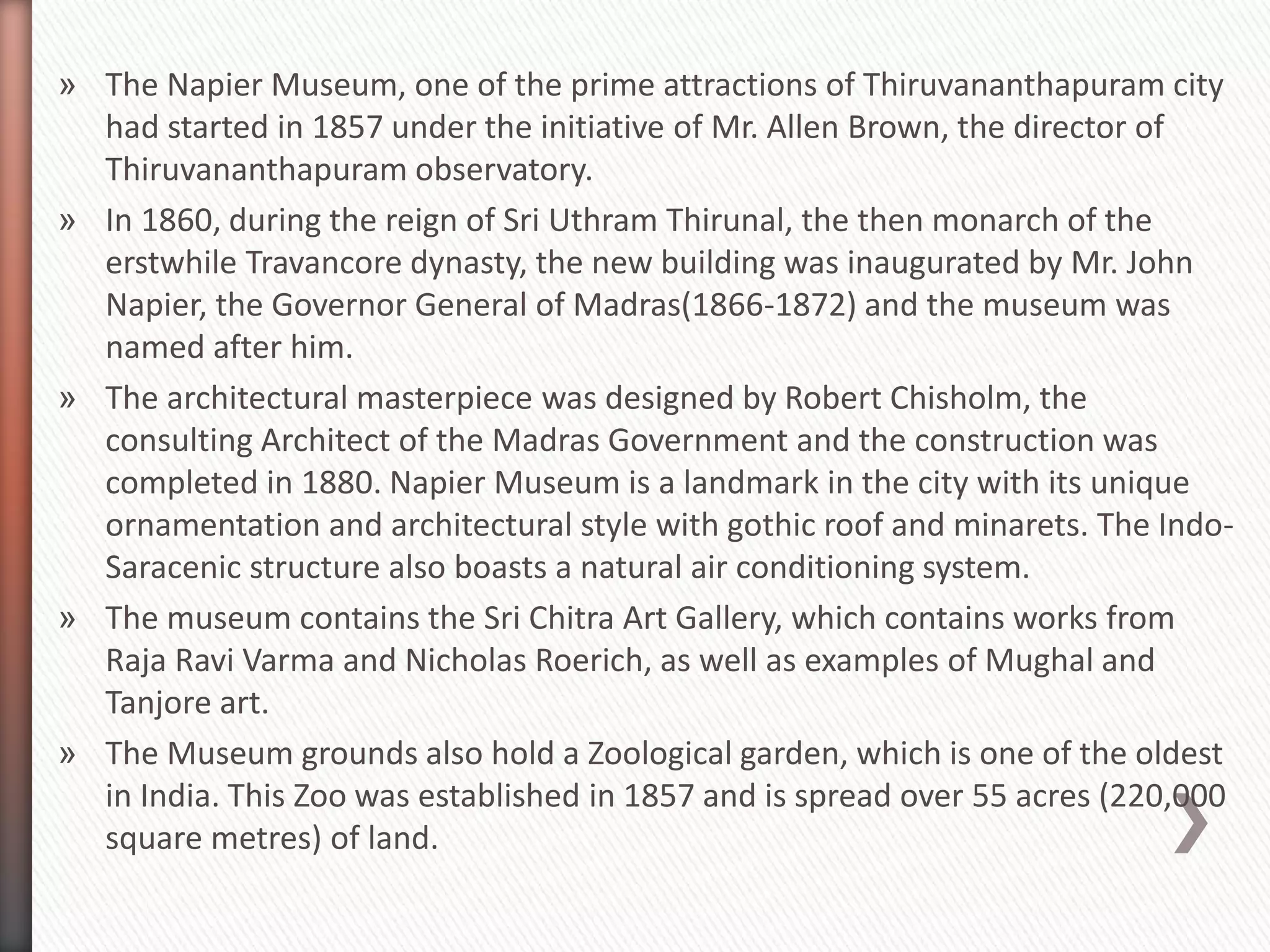 Major landmarks in thiruvananthapuram | PPTX
